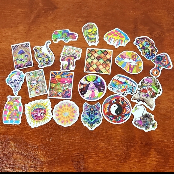 Design | Trippy Stickers 22 Pieces | Poshmark
